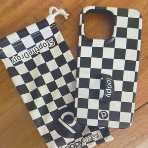 Loopy Case | Accessories | Loopy Case Monochrome Checkered Phone Cover ...